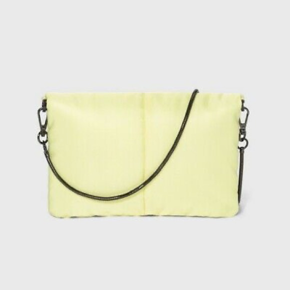 a new day | Bags | Light Yellow Puffer Crossbody With Removable Chain ...